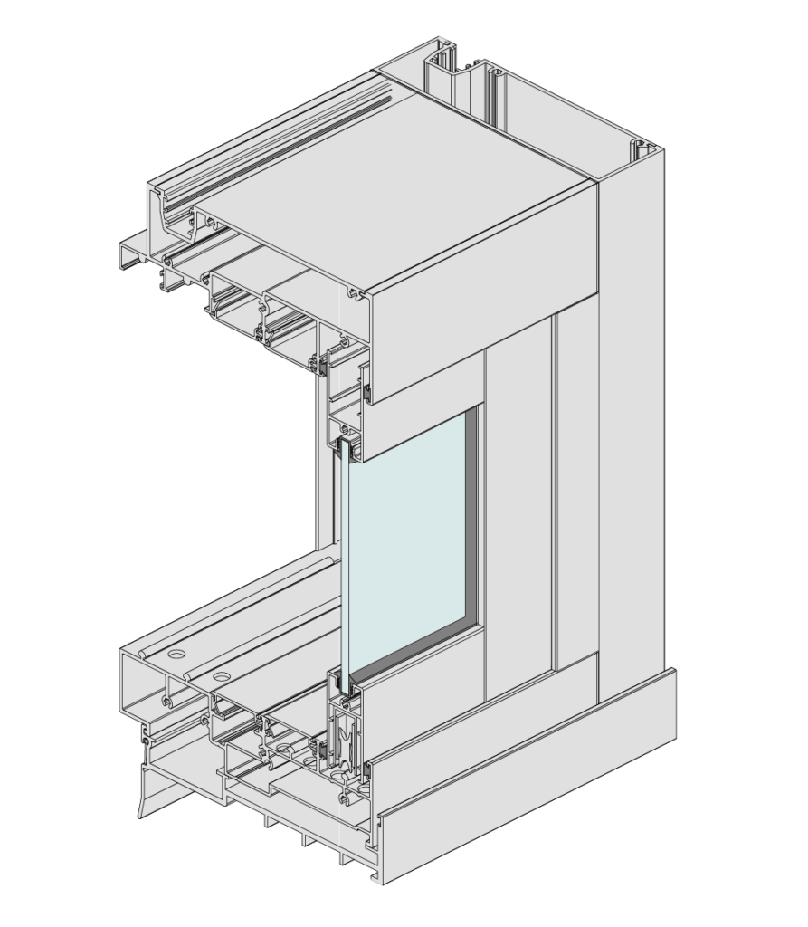 Commercial Stacking Sliding Door (150mm) | Elevate